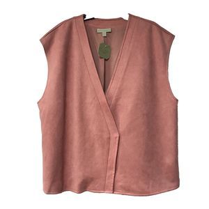 Rye Grass | Jackets & Coats | Nwt Rye Grass Desert Rose Faux Suede Open ...